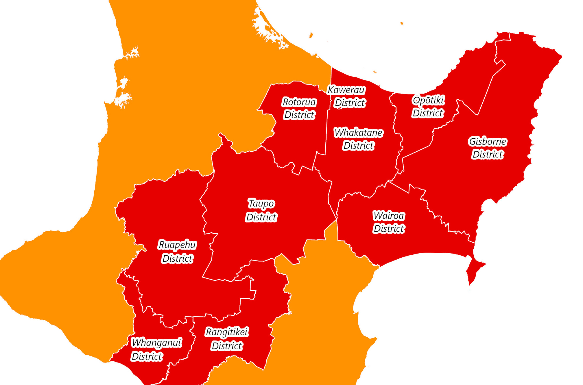 Wairoa under red traffic light system | News & Media | Wairoa District ...