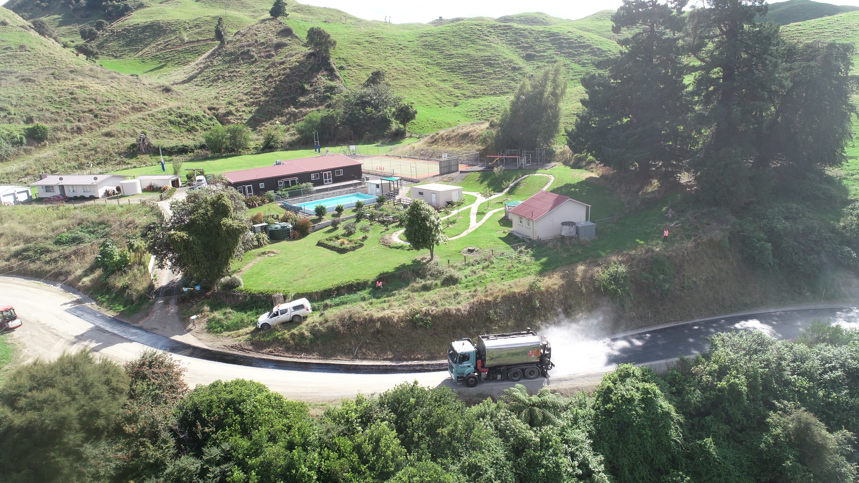 Putere pupils benefit from road sealing | Archive | Wairoa District Council