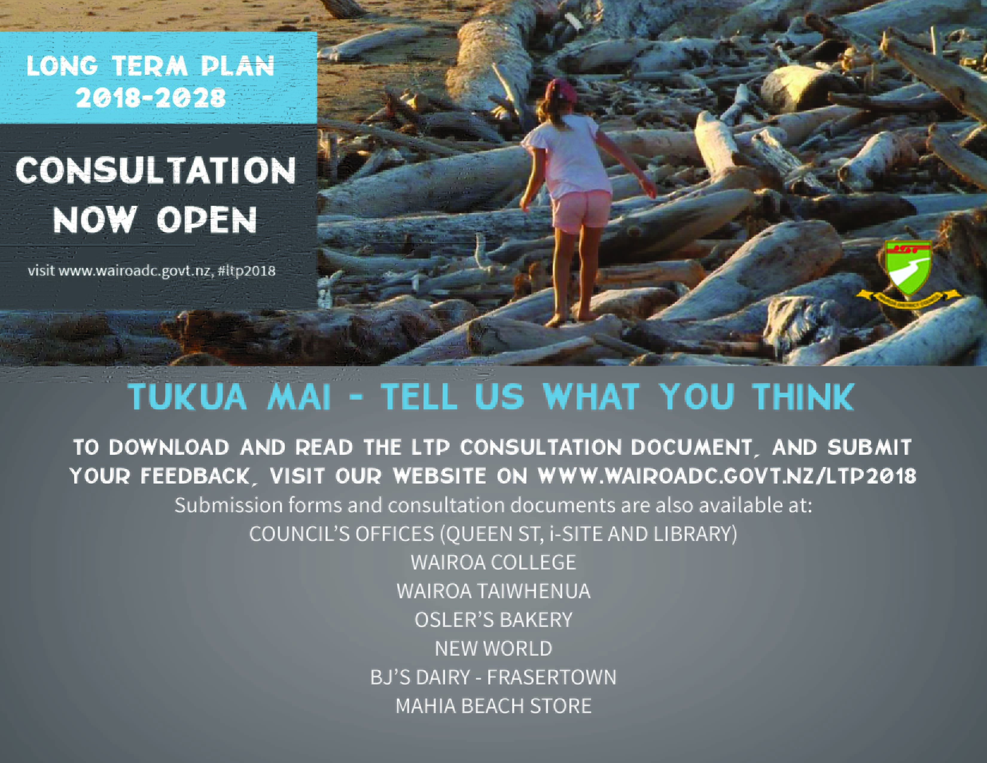Have your say on LTP to help plan our future - Mayor | Archive | Wairoa ...
